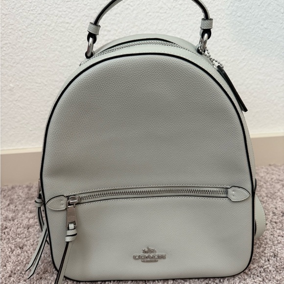 Coach | Bags | Coach Crossgrain Leather Jordyn Backpack Light Sage Nwot ...